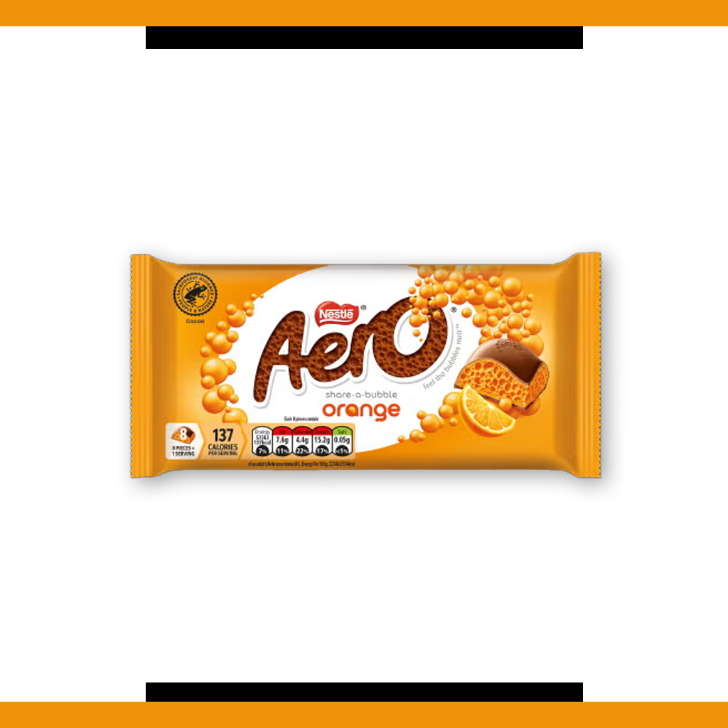 Nestle Aero Orange Block 90g - Snackeroo